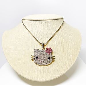 Hello Kitty | Jewelry | Hello Kitty Harajuku Silver Pink Cz Chain Neck ...
